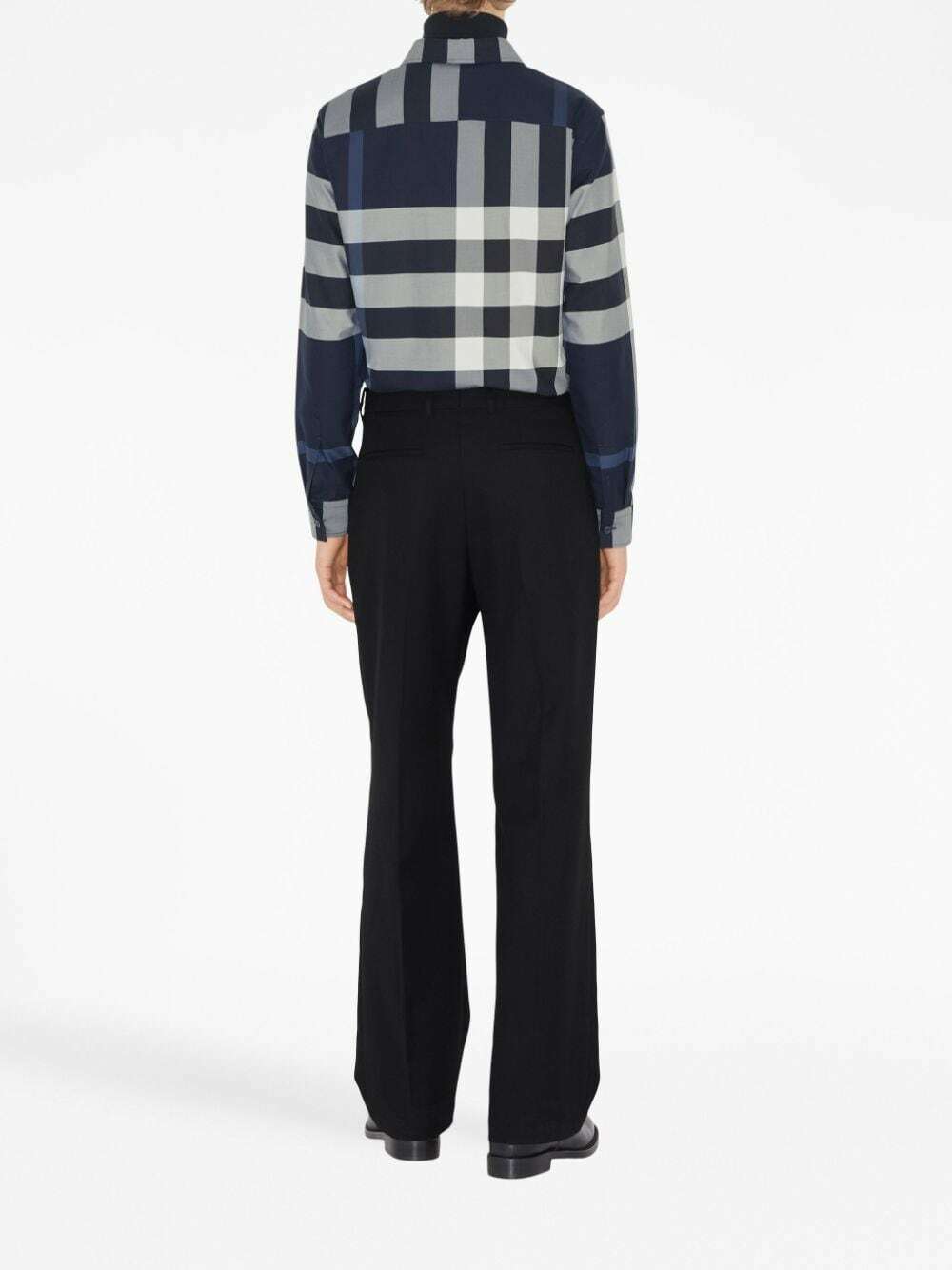BURBERRY - Check Motif Cotton Shirt Burberry