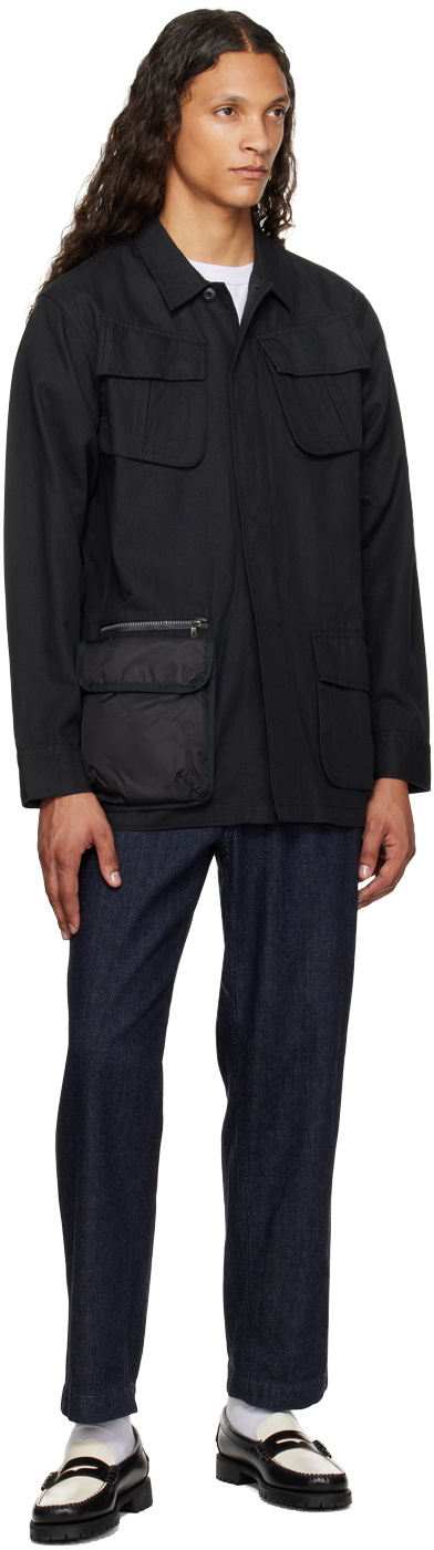 Maharishi Black 5200 Hemp Jungle Utility Jacket Maharishi
