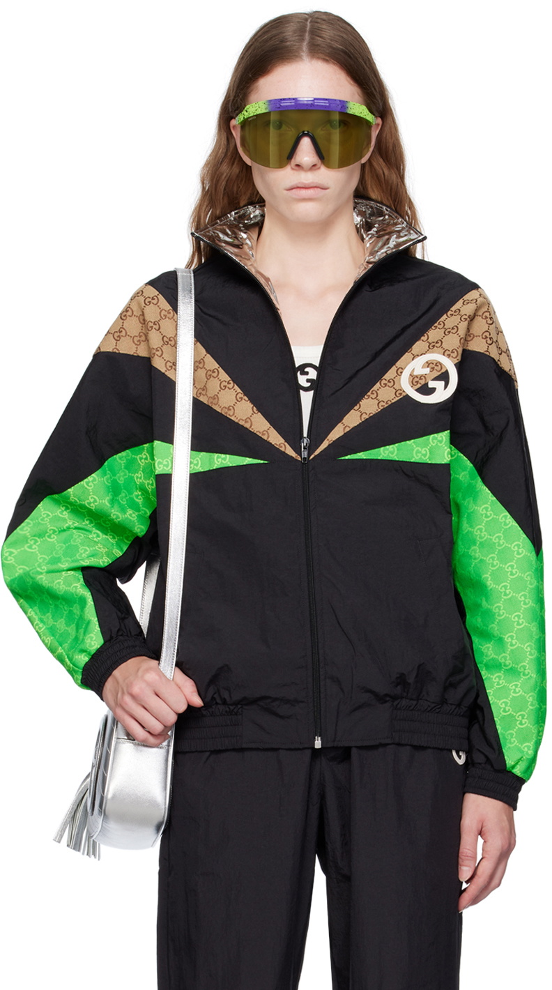 Gucci Black Paneled Jacket Gucci