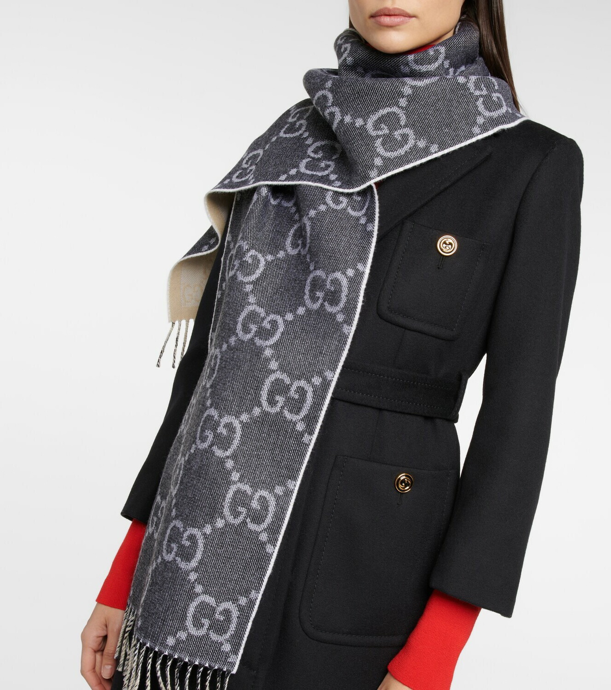 Gucci - GG wool scarf Gucci