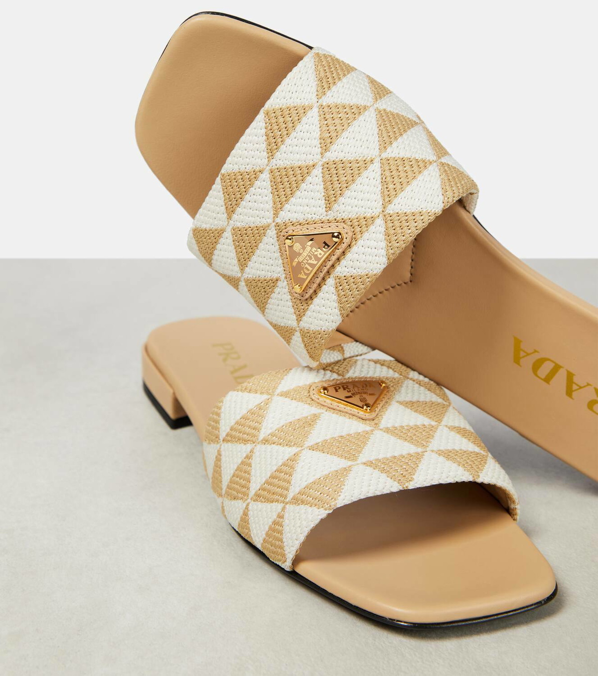 Prada Geometric jacquard sandals Prada