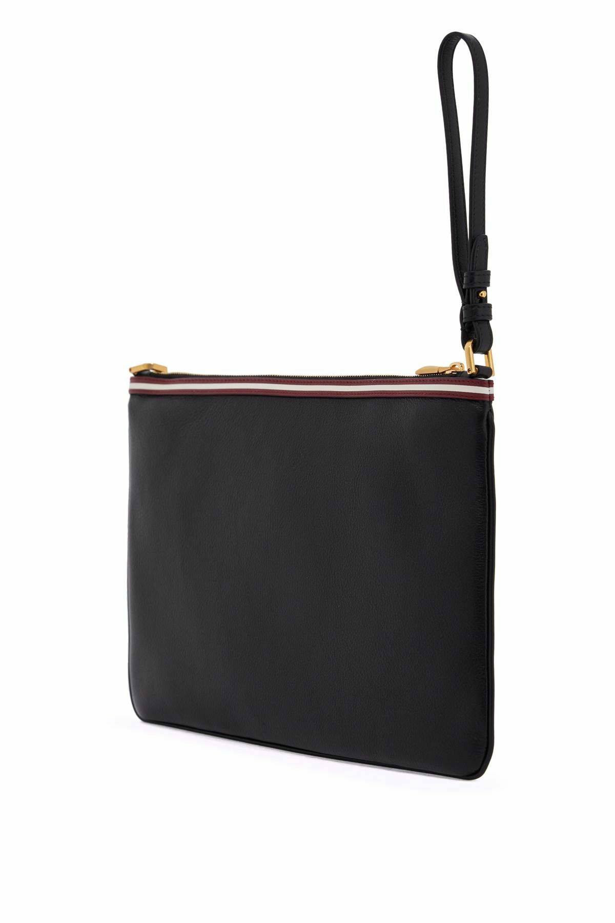 BALLY code pouch bag Black Bally