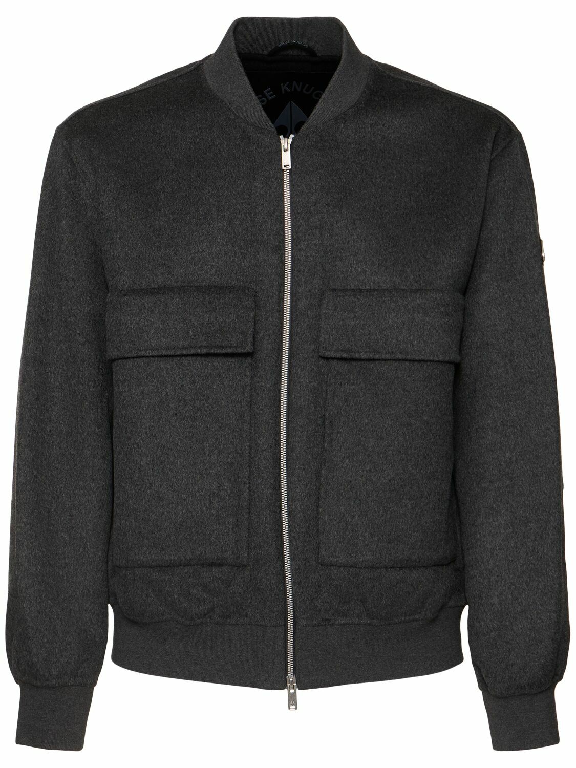 MOOSE KNUCKLES Alder Df Wool & Cashmere Bomber Jacket Moose Knuckles