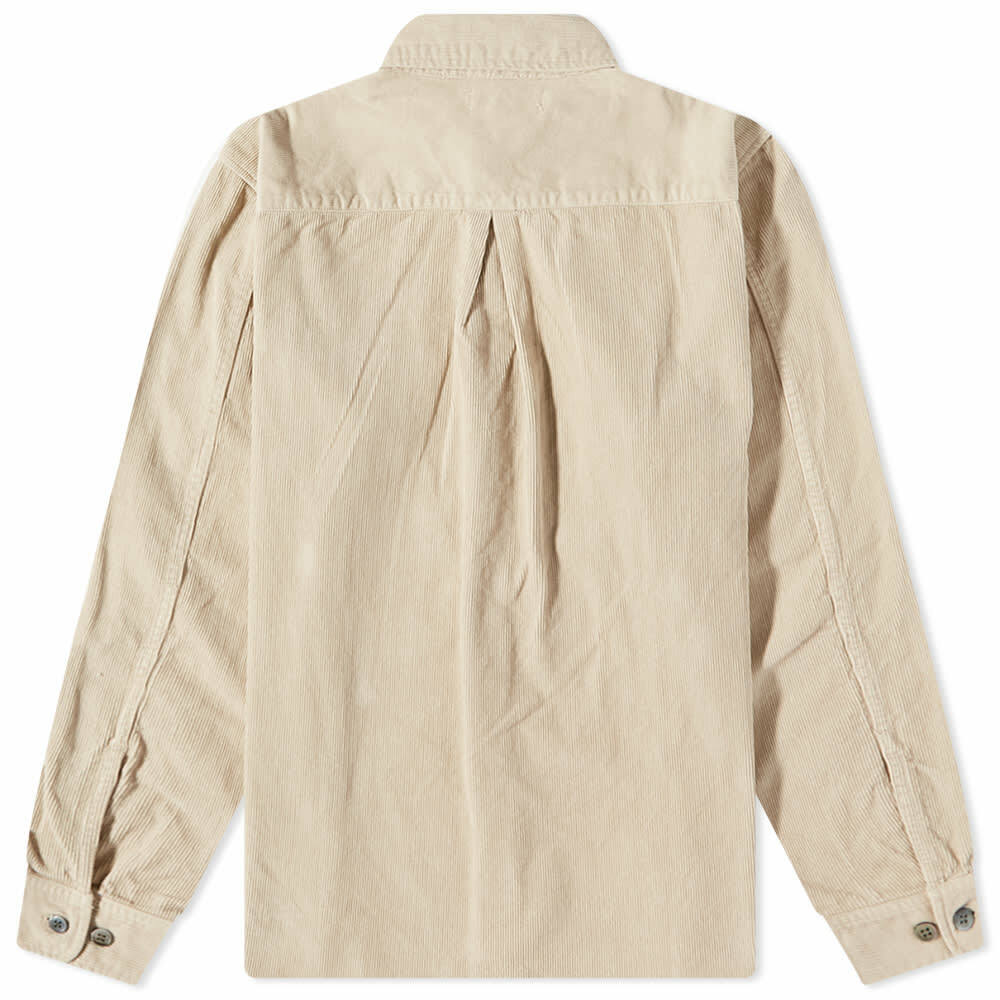 John Elliott Men's Corduroy Cloak Shirt in Beige John Elliott