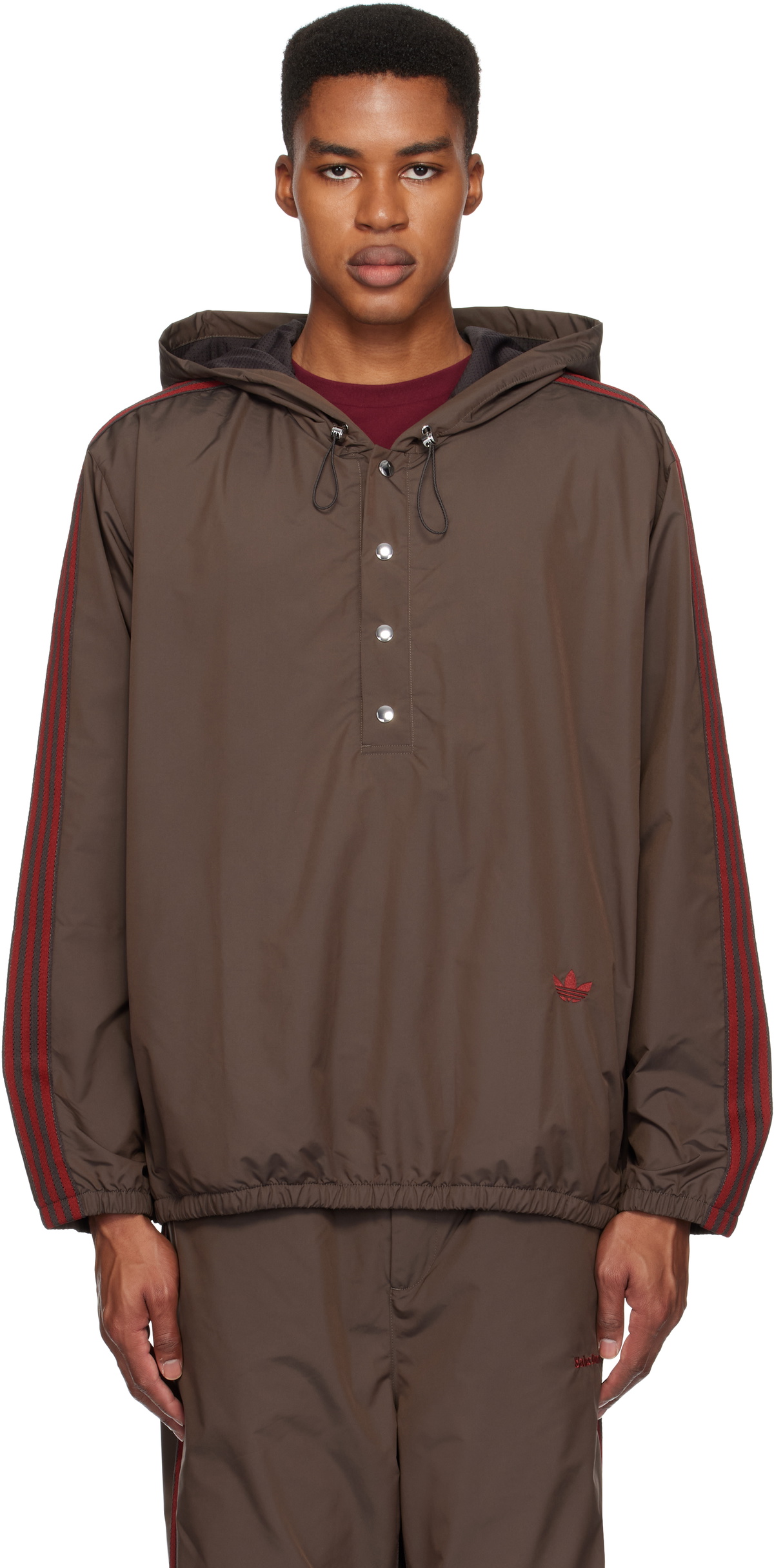 Wales Bonner Brown adidas Originals Edition Taffeta Anorak Wales Bonner
