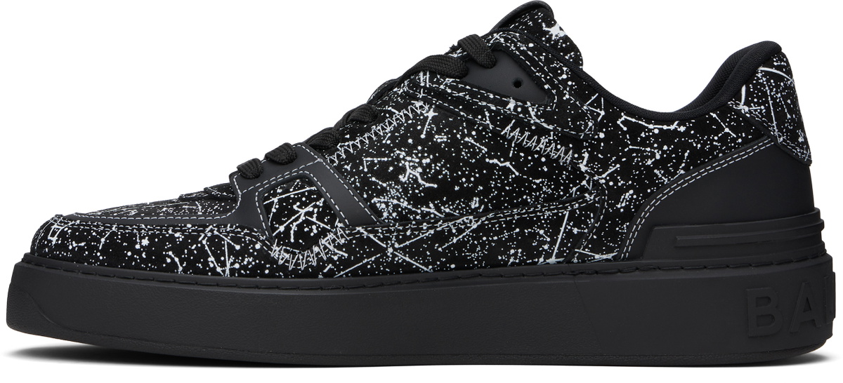 Balmain Black Galaxy Print B-Court Skate Sneakers Balmain