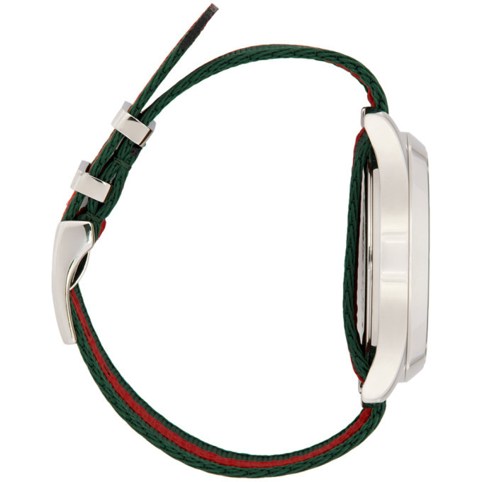 Gucci Green and Red G-Timeless Bee Watch Gucci