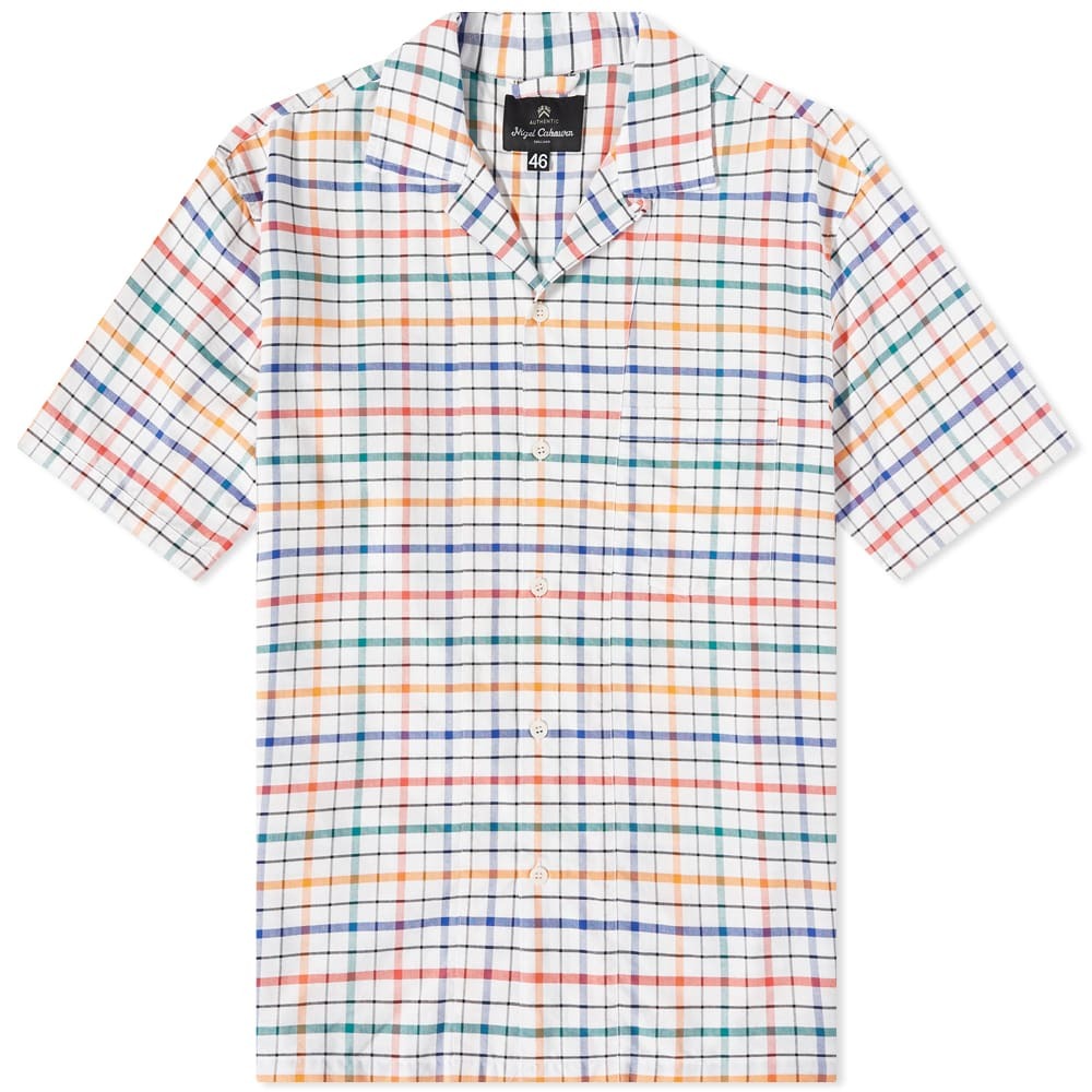 Nigel Cabourn Men's Camp Collar Shirt in Multi Nigel Cabourn