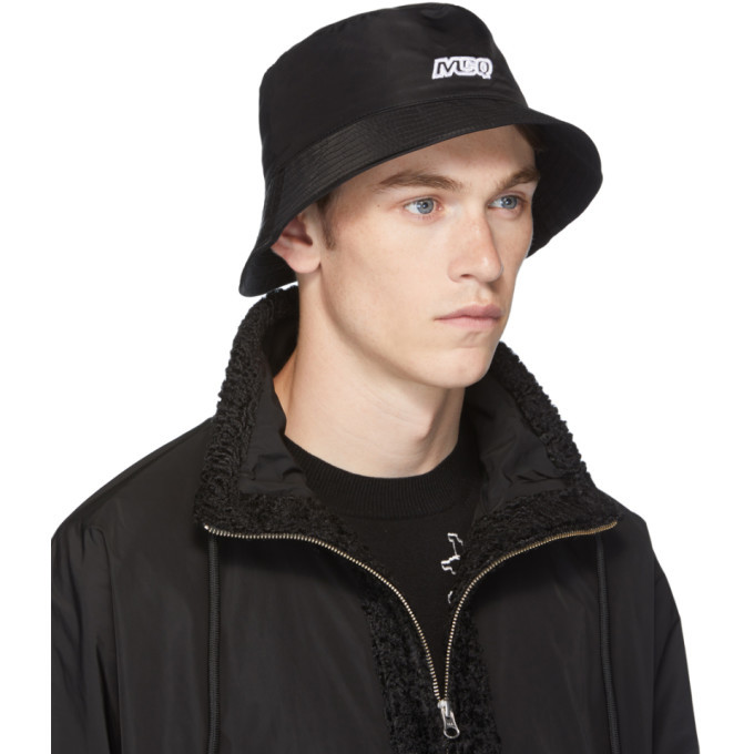 McQ Alexander McQueen Black Bucket Hat McQ Alexander McQueen