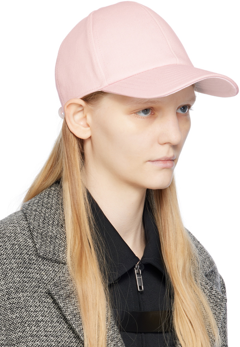 Courrèges Pink Embroidered Cap Courreges