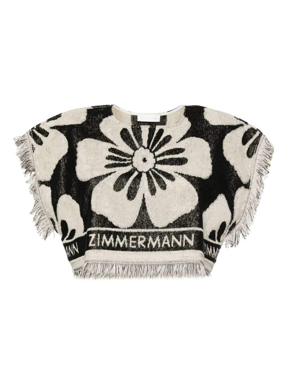 ZIMMERMANN - Logo Towelling Cropped Top Zimmermann