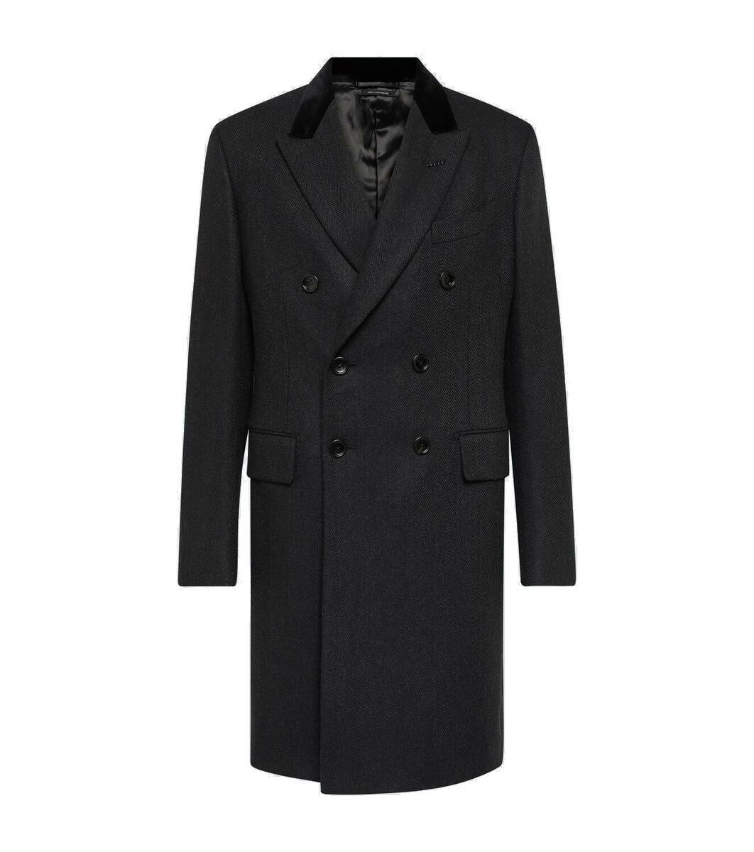 Tom Ford Double-breasted wool and cashmere coat TOM FORD