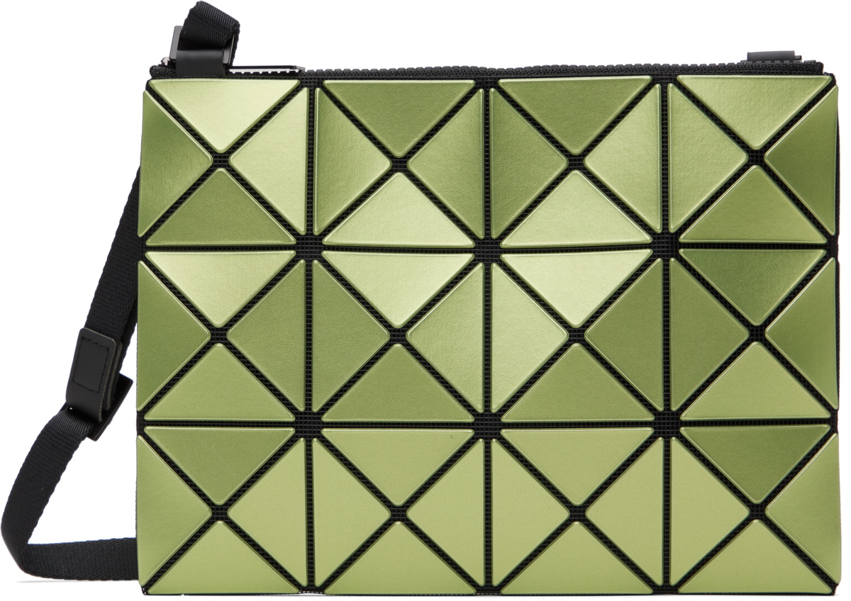 BAO BAO ISSEY MIYAKE Green & Yellow Lucent W Color Bag Bao Bao Issey Miyake