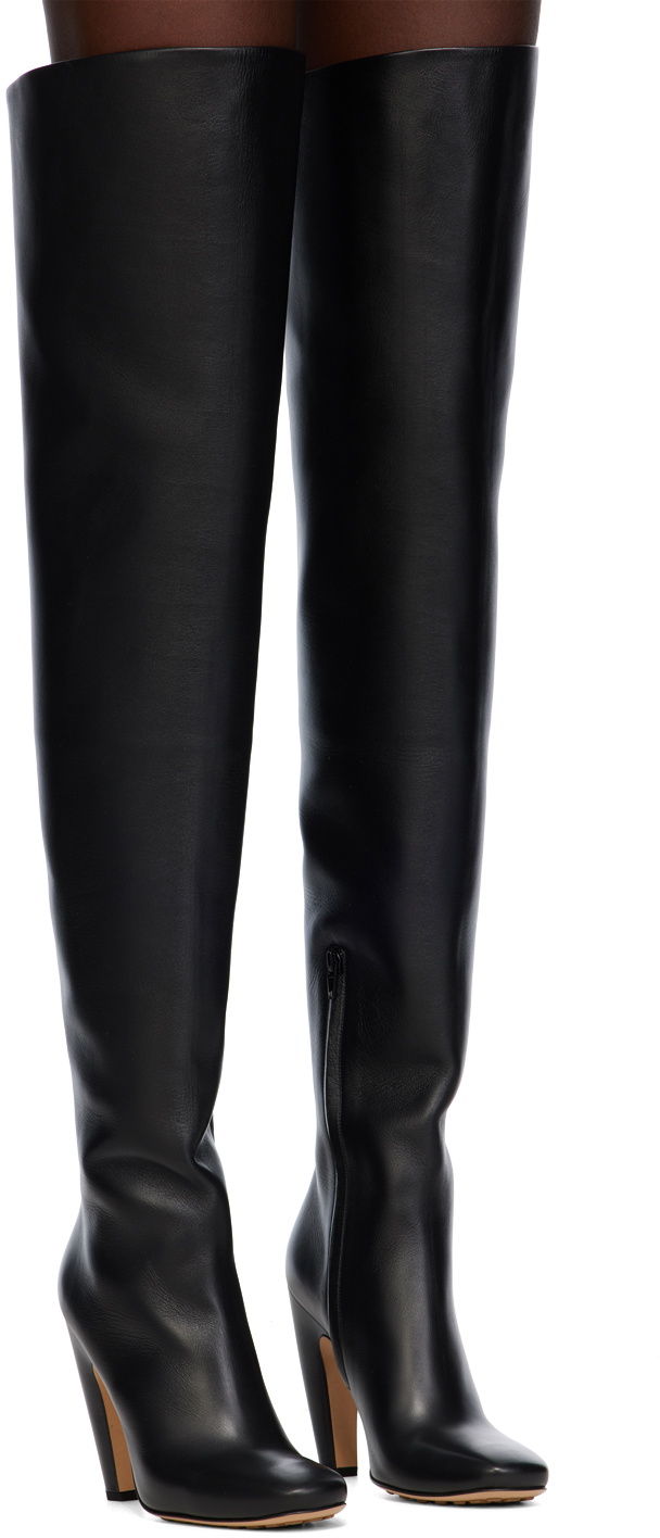 Bottega Veneta Black Canalazzo Boots Bottega Veneta