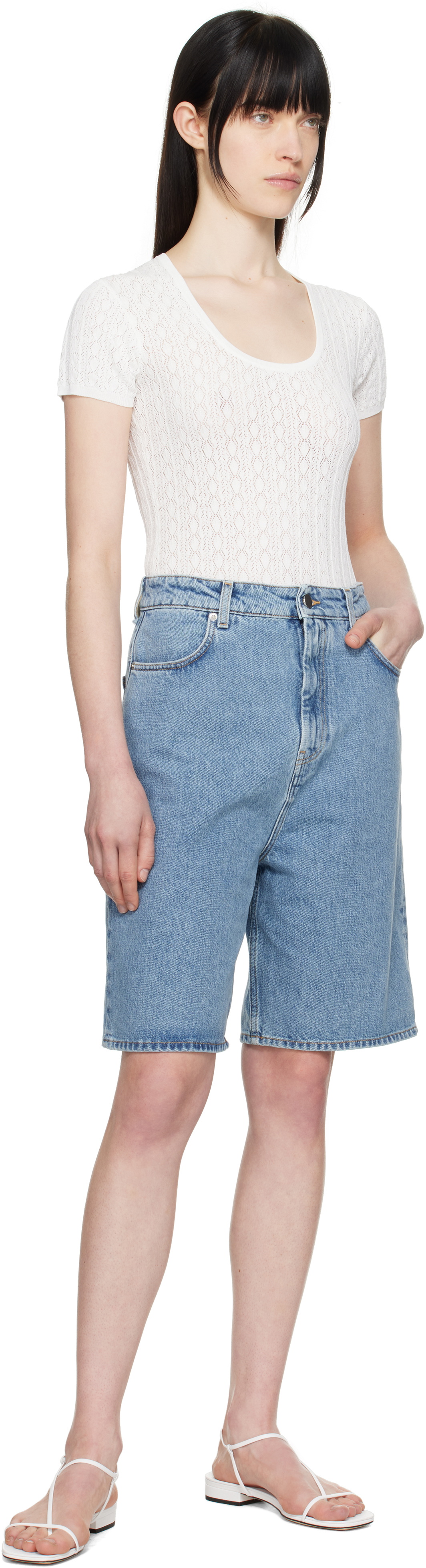 Loulou Studio Blue Isu Denim Shorts Loulou Studio