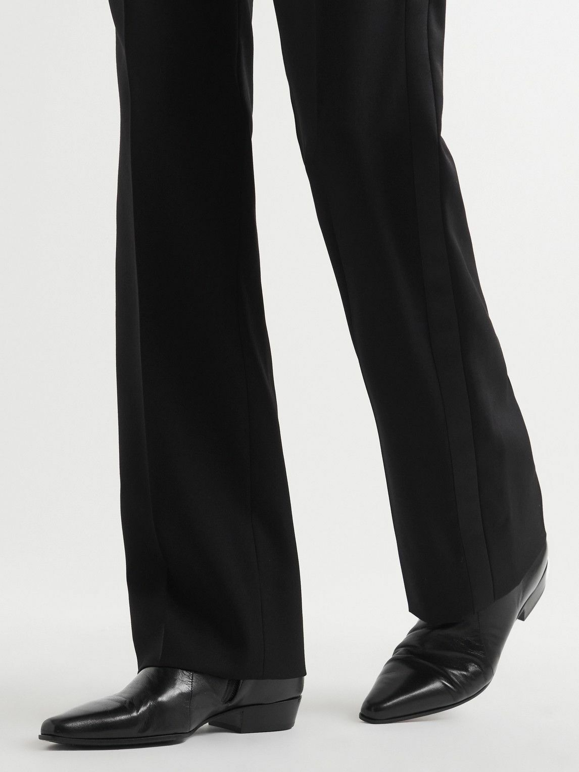 SAINT LAURENT - Arsun Leather Ankle Boots - Black Saint Laurent