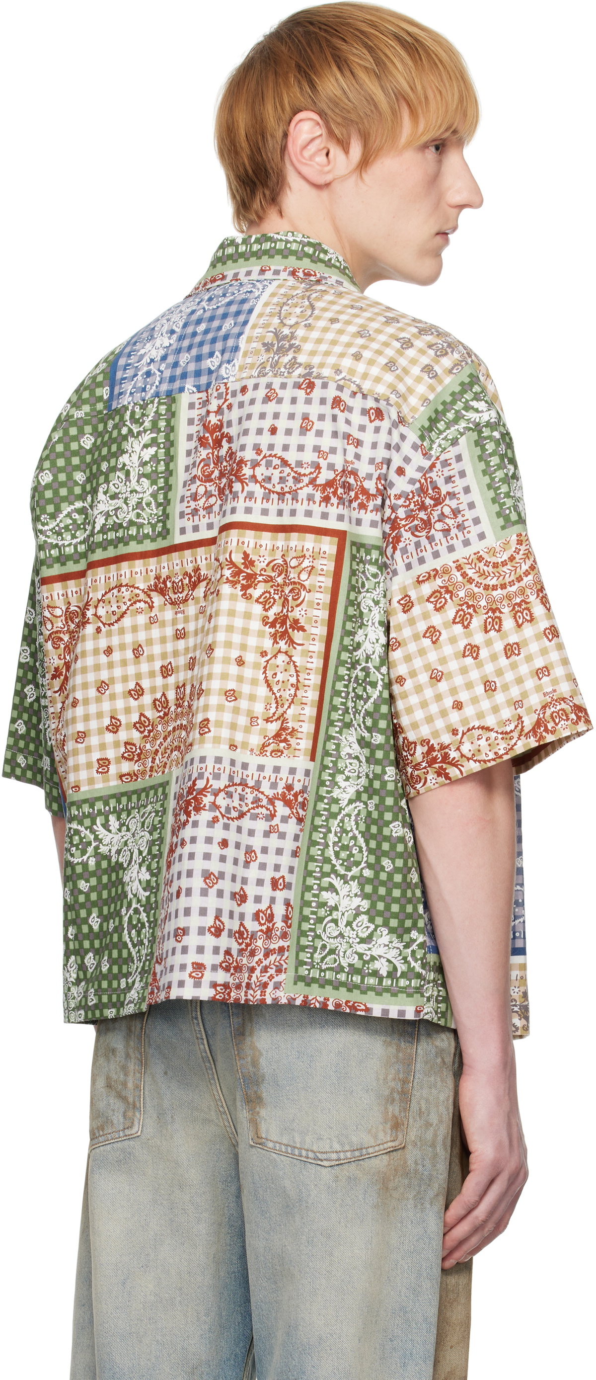 Rhude Multicolor Bandana Boxy Work Shirt Rhude