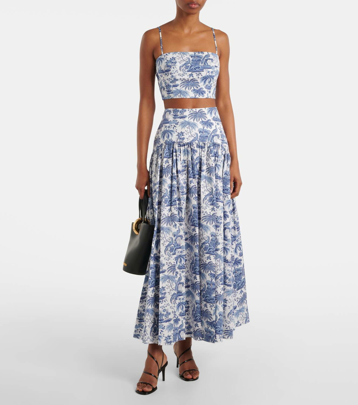 Staud Procida pleated maxi skirt Staud