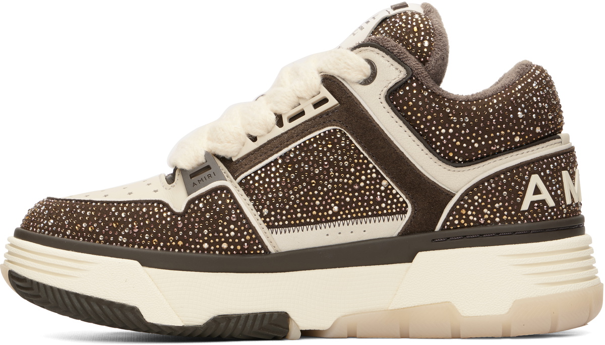 AMIRI Brown & Beige Crystal MA-1 Sneakers Amiri