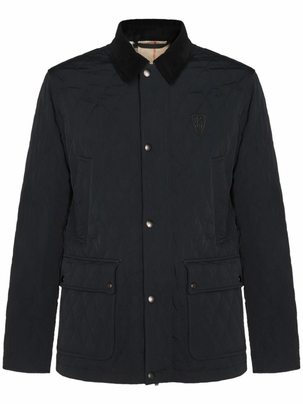 Burberry Logo-Embroidered Quilted Jacket Burberry