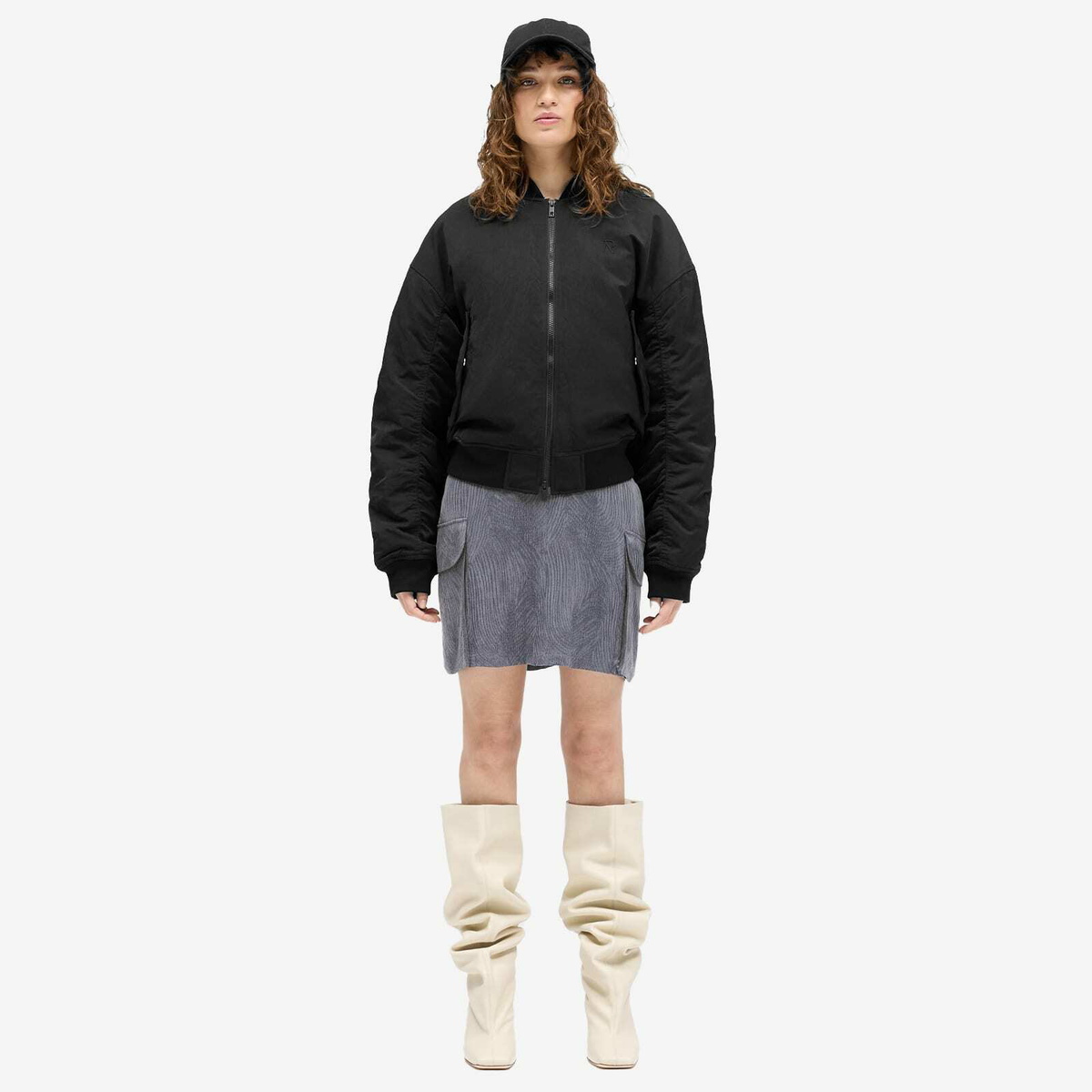 Represent Women's Subway Jacket in Jet Black Represent