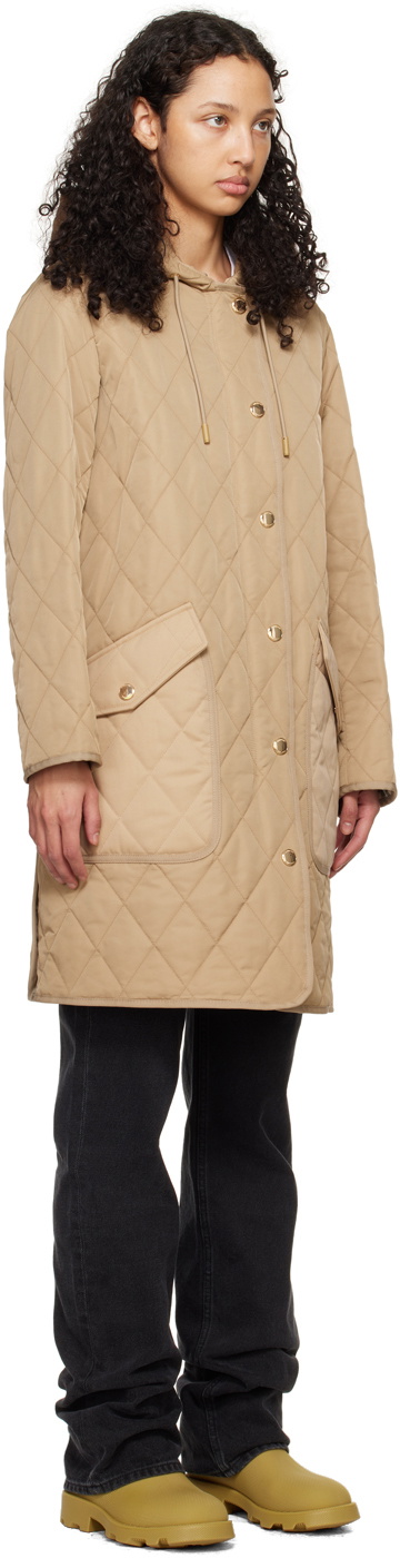 Burberry Beige Quilted Thermoregulated Jacket Burberry
