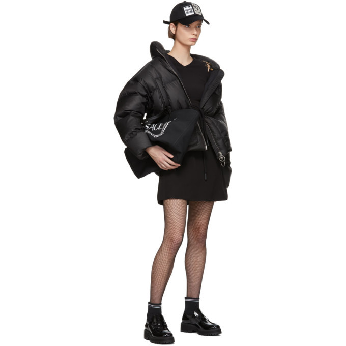 Versus Black Safety Pin Mini Dress Versus