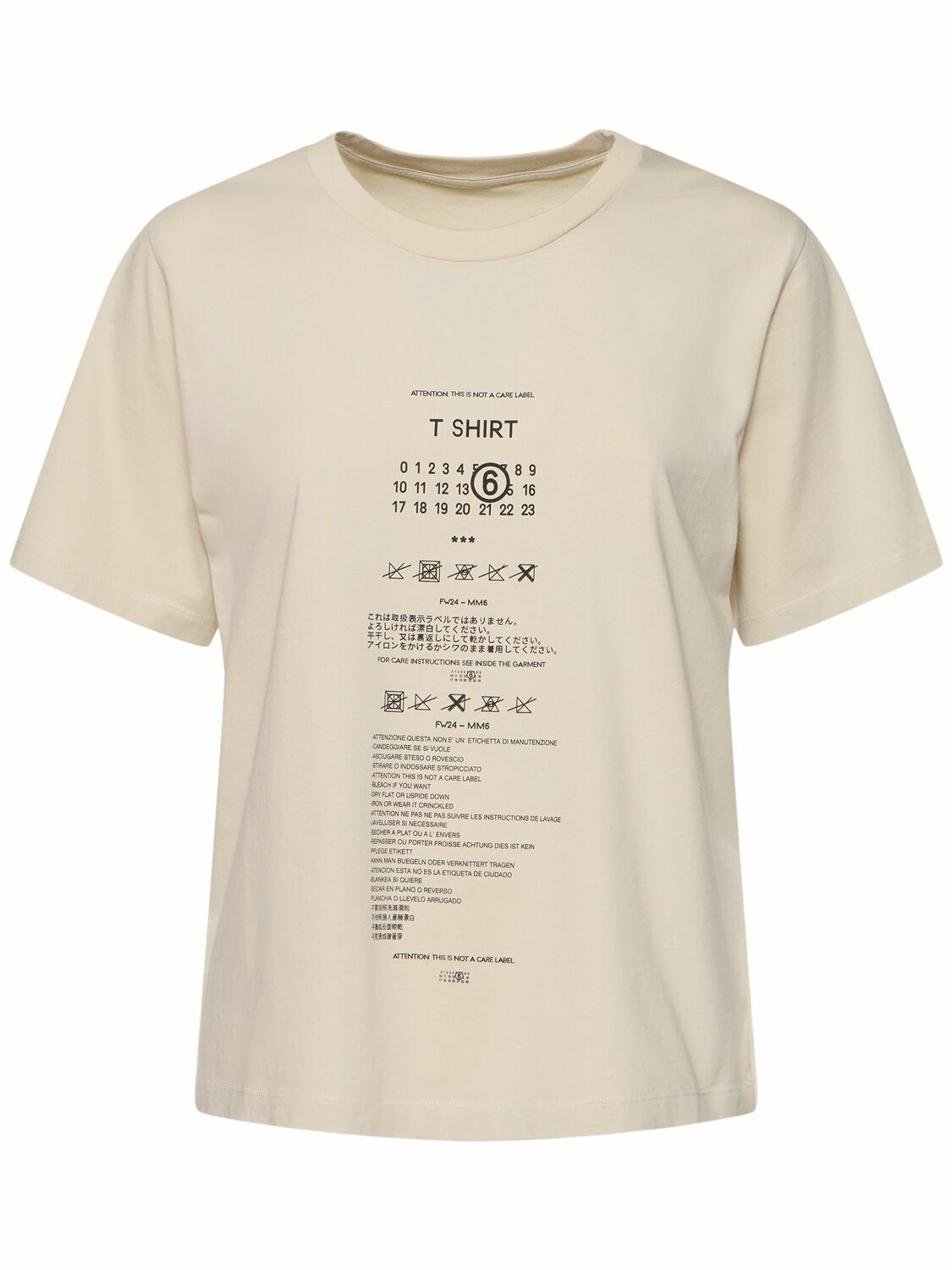 MM6 MAISON MARGIELA Logo Cotton Jersey T-shirt MM6 Maison Margiela