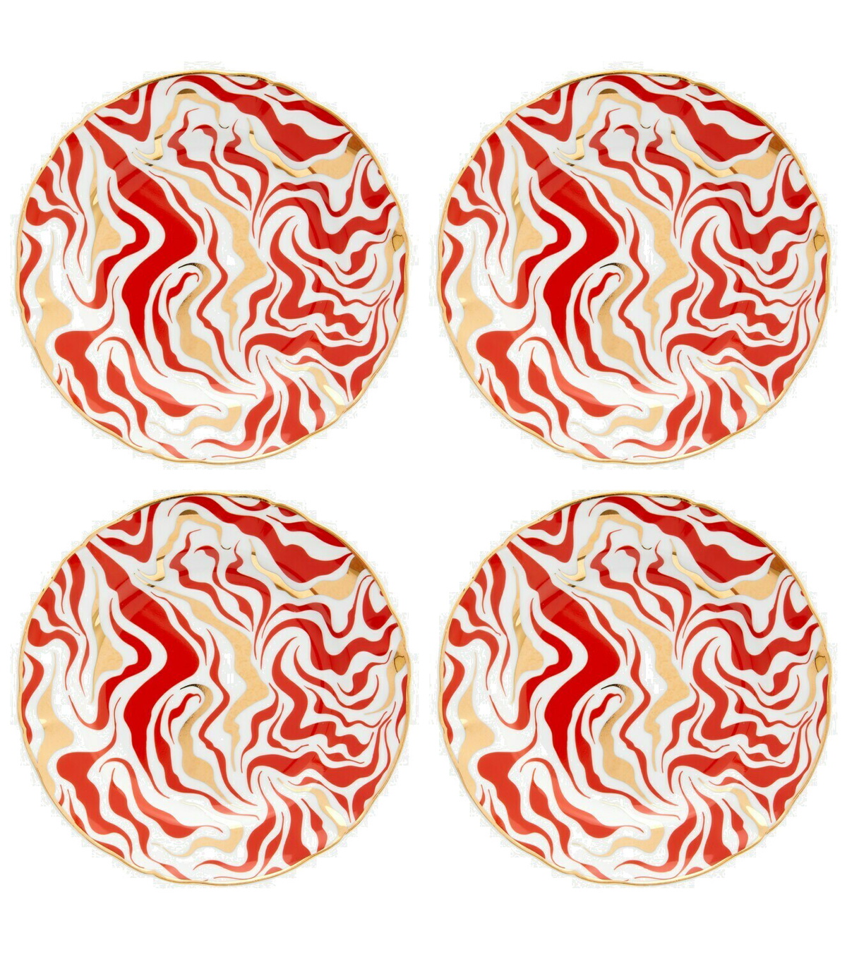 Bitossi - Tempesta set of 4 dessert plates Bitossi Ceramiche