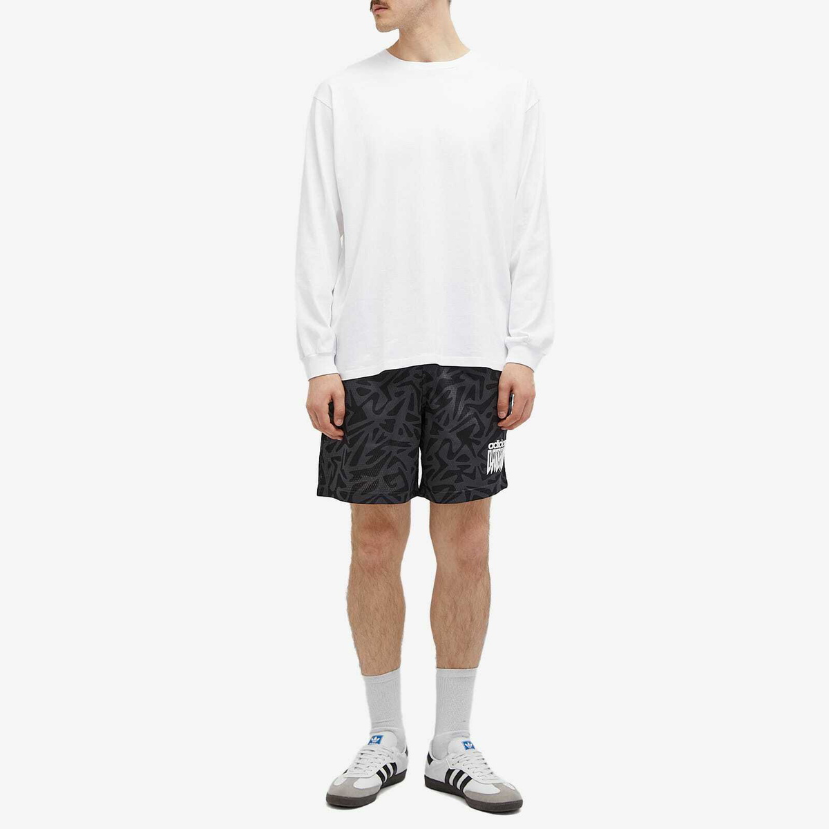 Adidas Men's Aop Shorts in Carbon adidas