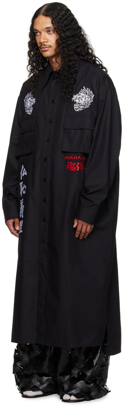 LU'U DAN Black Tokko L-D Coat LU'U DAN