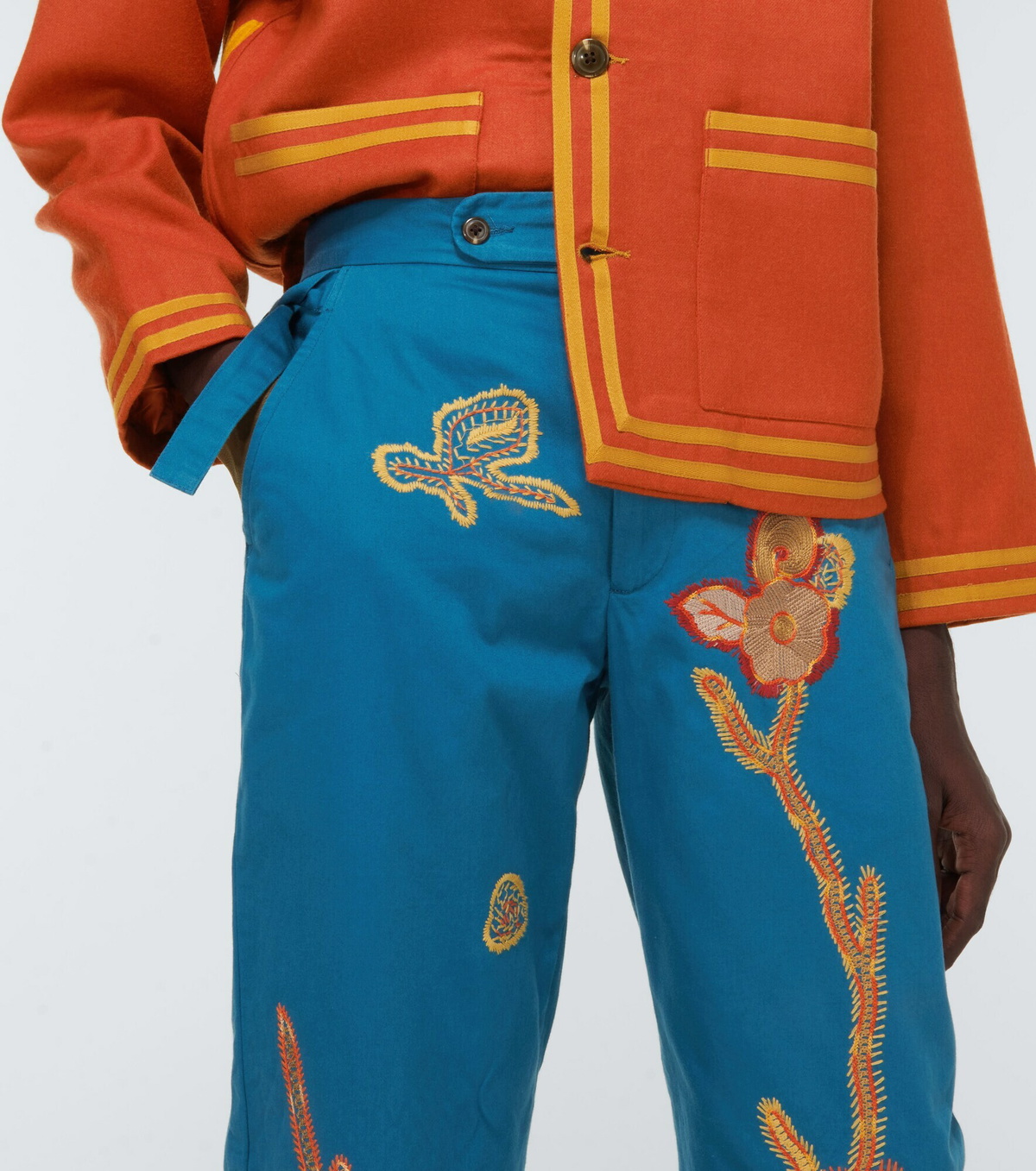 Bode - Bell Flower cotton pants Bode