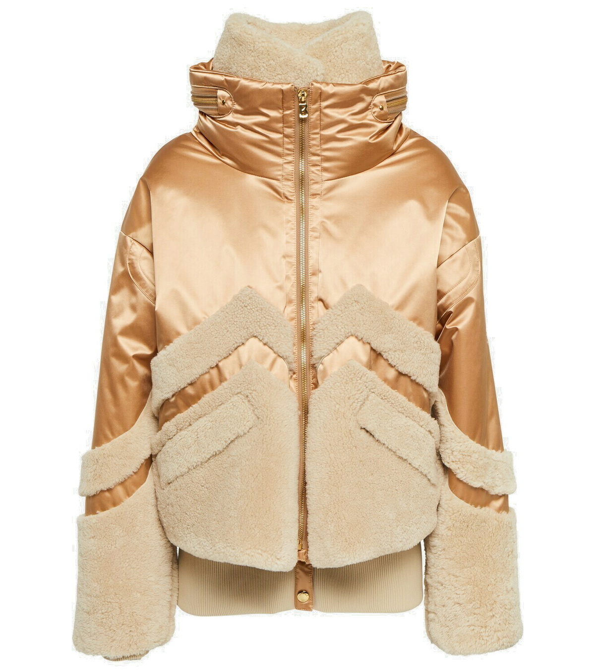 Bogner - Milia shearling-paneled down ski jacket Bogner