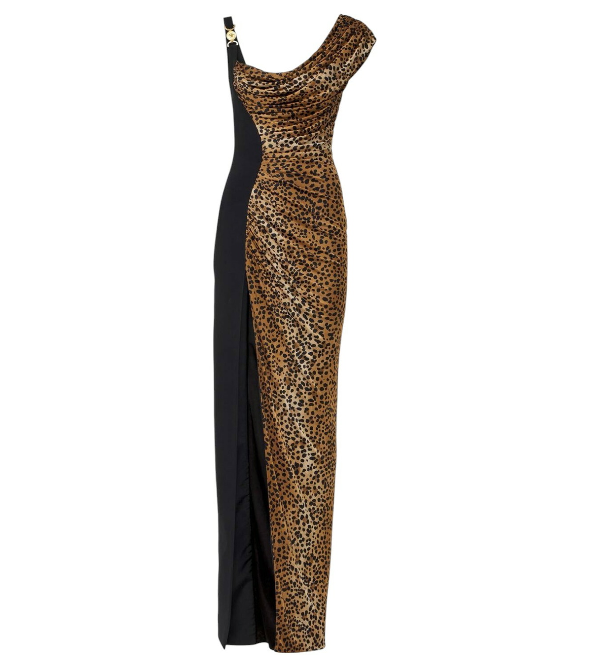 Versace Medusa '95 leopard-print draped gown Versace