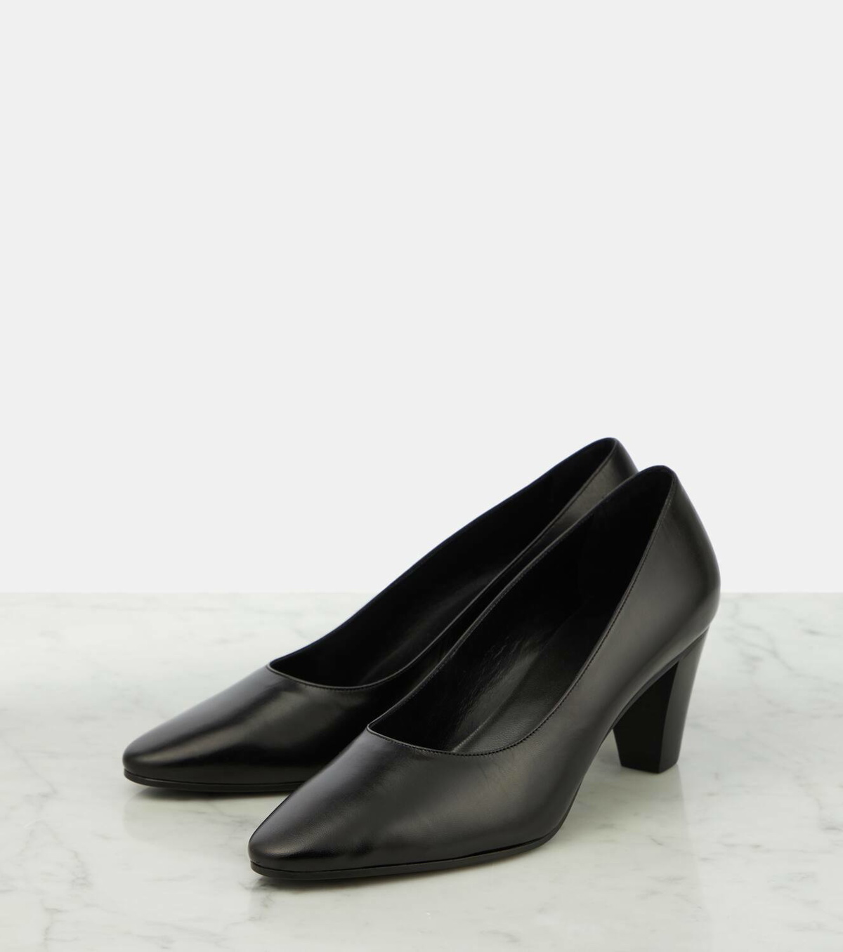 The Row Charlotte leather pumps The Row