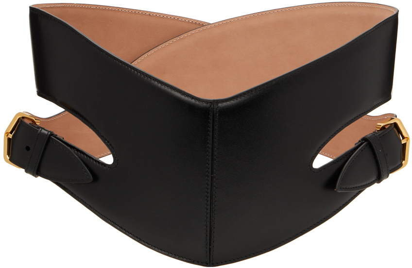ALAÏA Black Crossed Belt ALAÏA