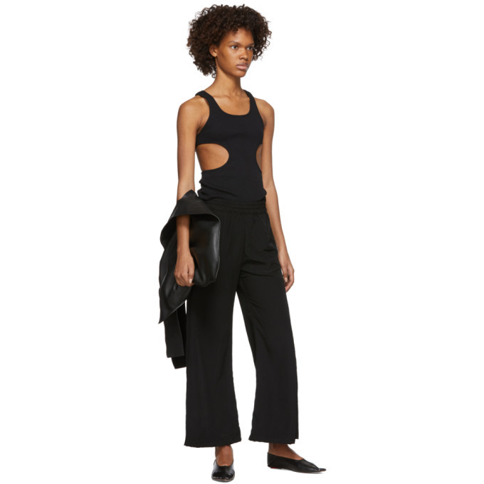Pihakapi Black Side Cut-Out Tank Top
