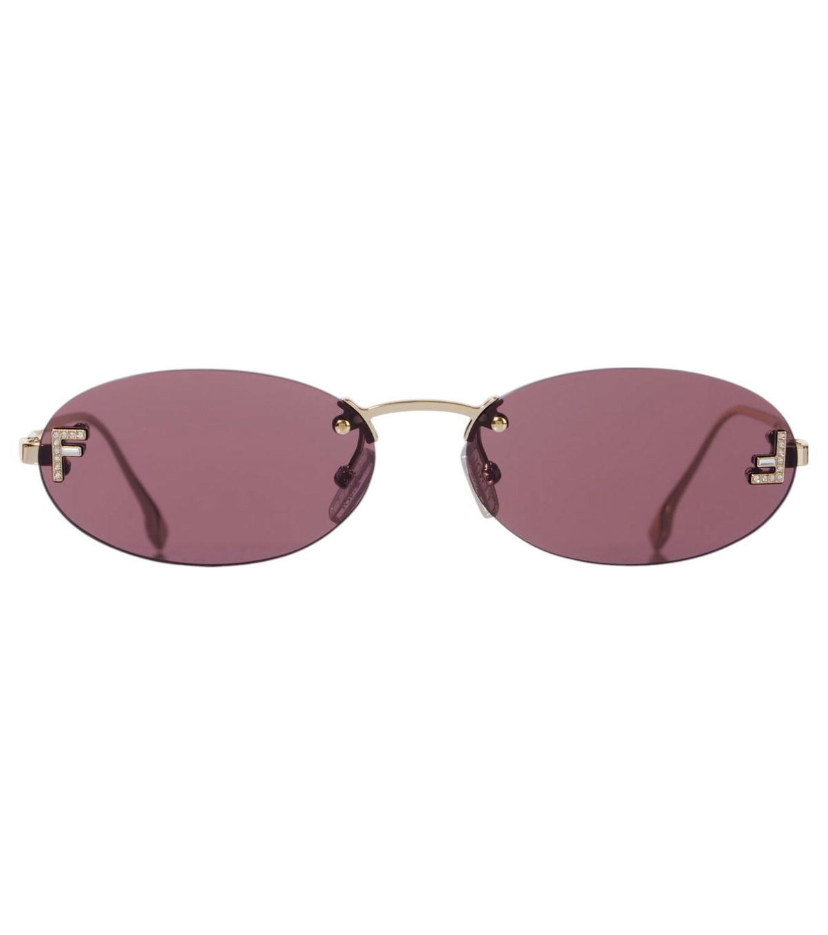 Fendi First Crystal oval sunglasses Fendi