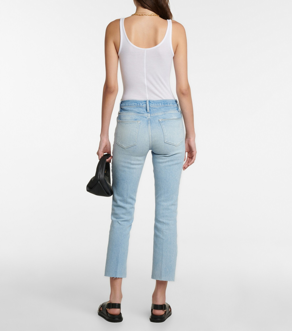 Frame - Le High cropped straight jeans Frame Denim