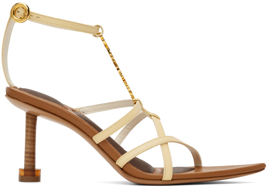 Jacquemus Off-White Le Raphia 'Les Sandales Pralu Hautes' Sandals Jacquemus