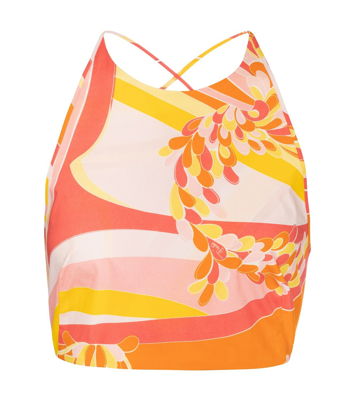 Emilio Pucci Beach Printed cotton crop top Emilio Pucci