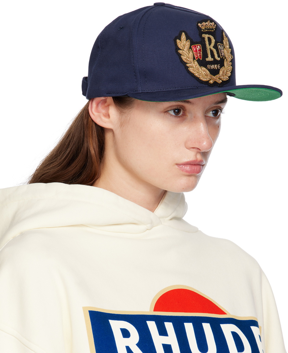 Rhude Navy Diana Crest Cap Rhude