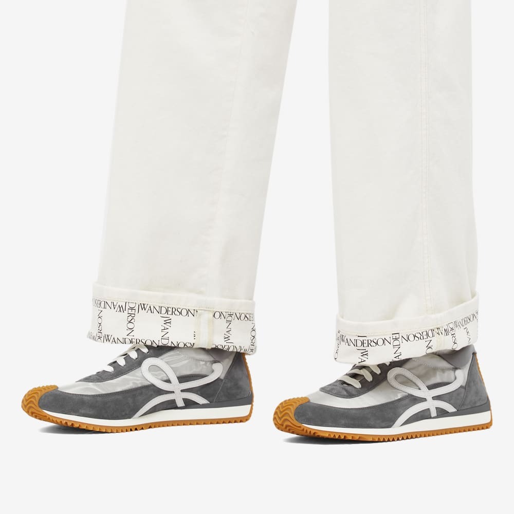 Loewe Men's Flow Runner Sneakers in Silver/Grey Loewe