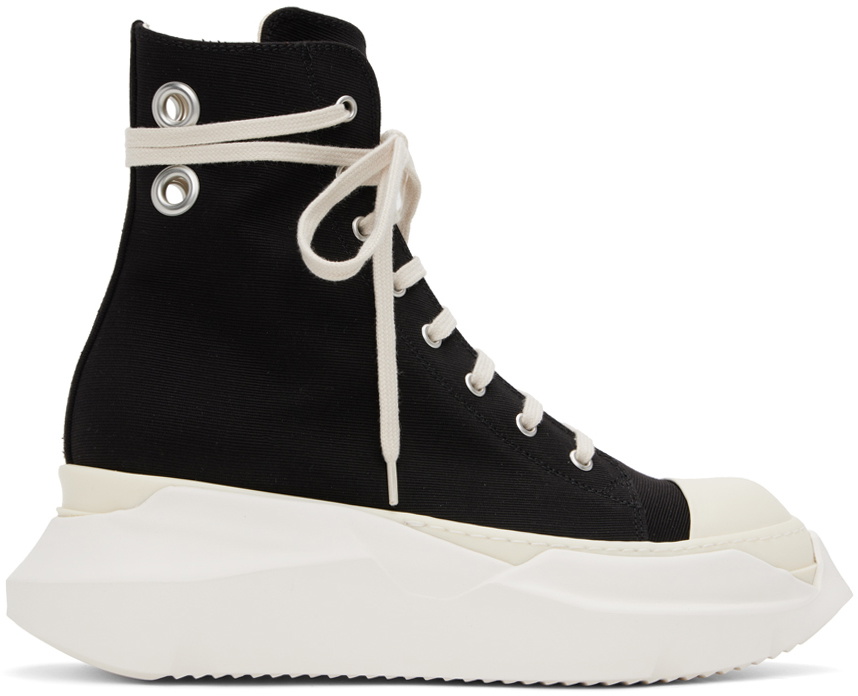Rick Owens DRKSHDW Black Abstract Sneakers Rick Owens Drkshdw