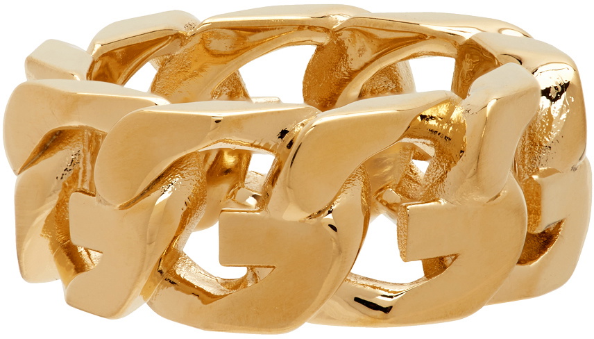 Givenchy Gold G Chain Ring Givenchy