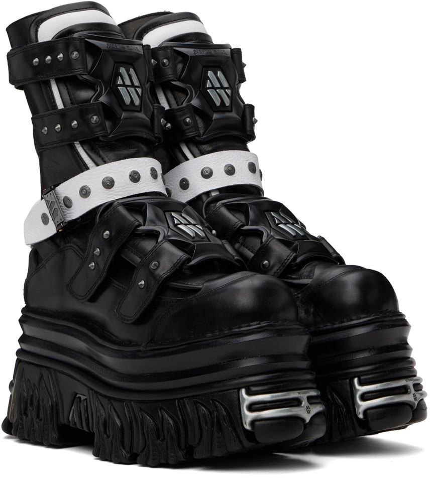 VETEMENTS Black & White New Rock Edition Gamer Boots Vetements