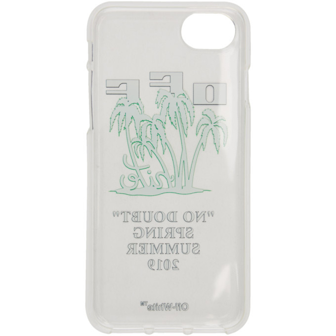 Off-White Transparent and Green Off-White Island iPhone 8 Case Off-White
