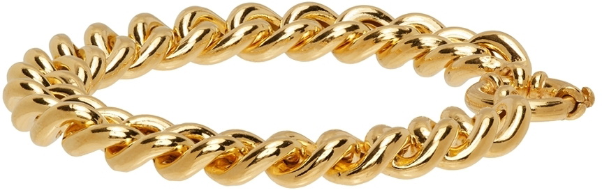 Ernest W. Baker Gold Curb Chain Bracelet Ernest W. Baker