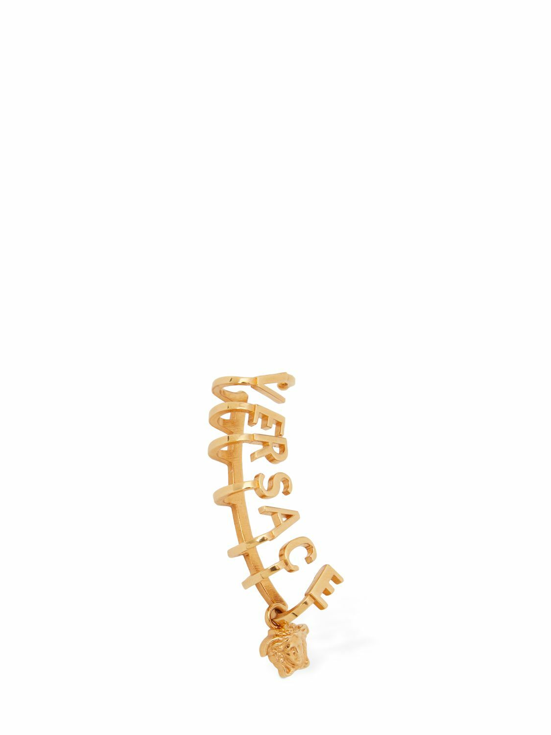 VERSACE - Versace Lettering & Medusa Ear Cuff Versace