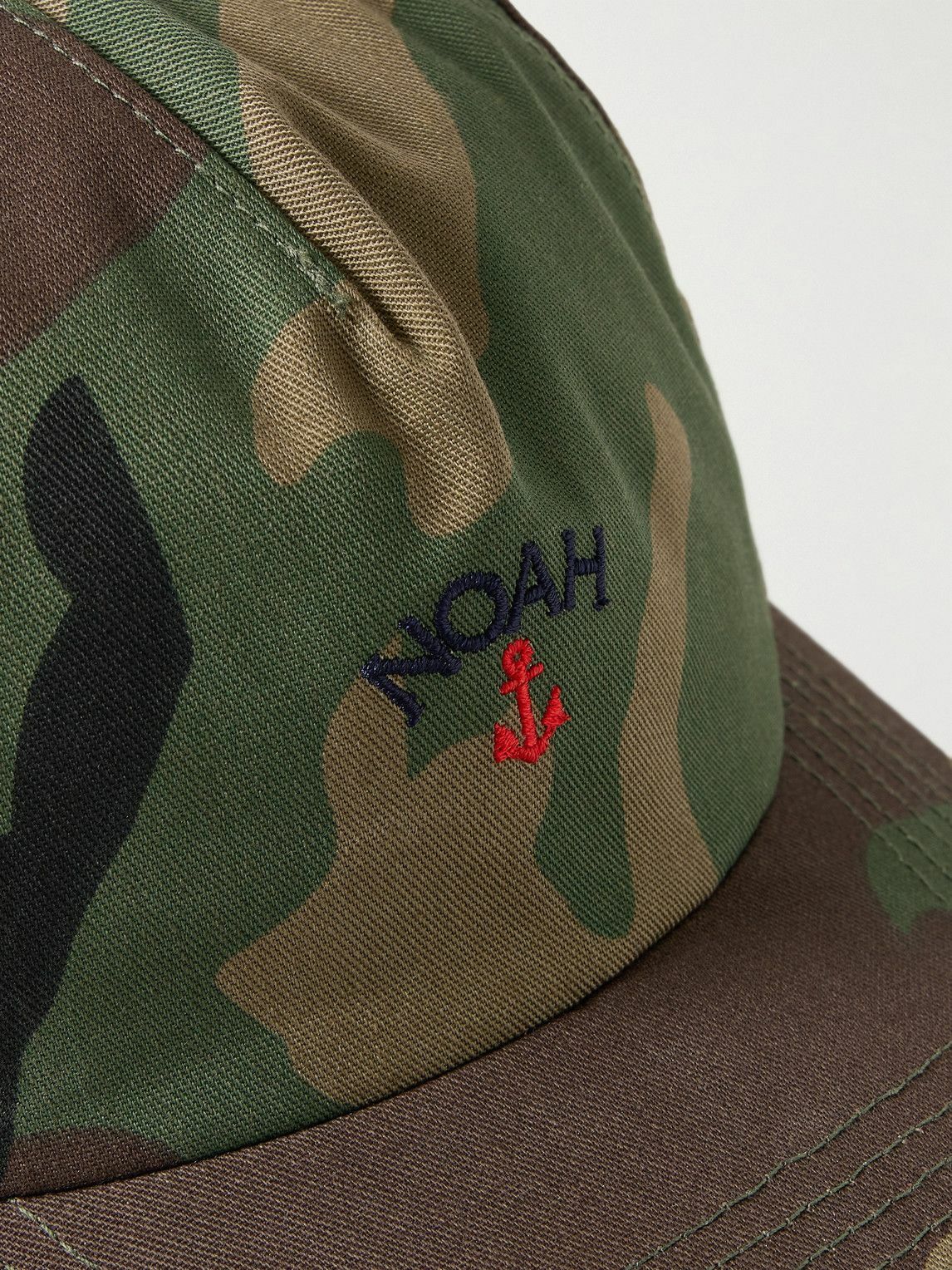 Noah - Anchor Logo-Embroidered Camouflage-Print Cotton-Twill Baseball Cap Noah NYC